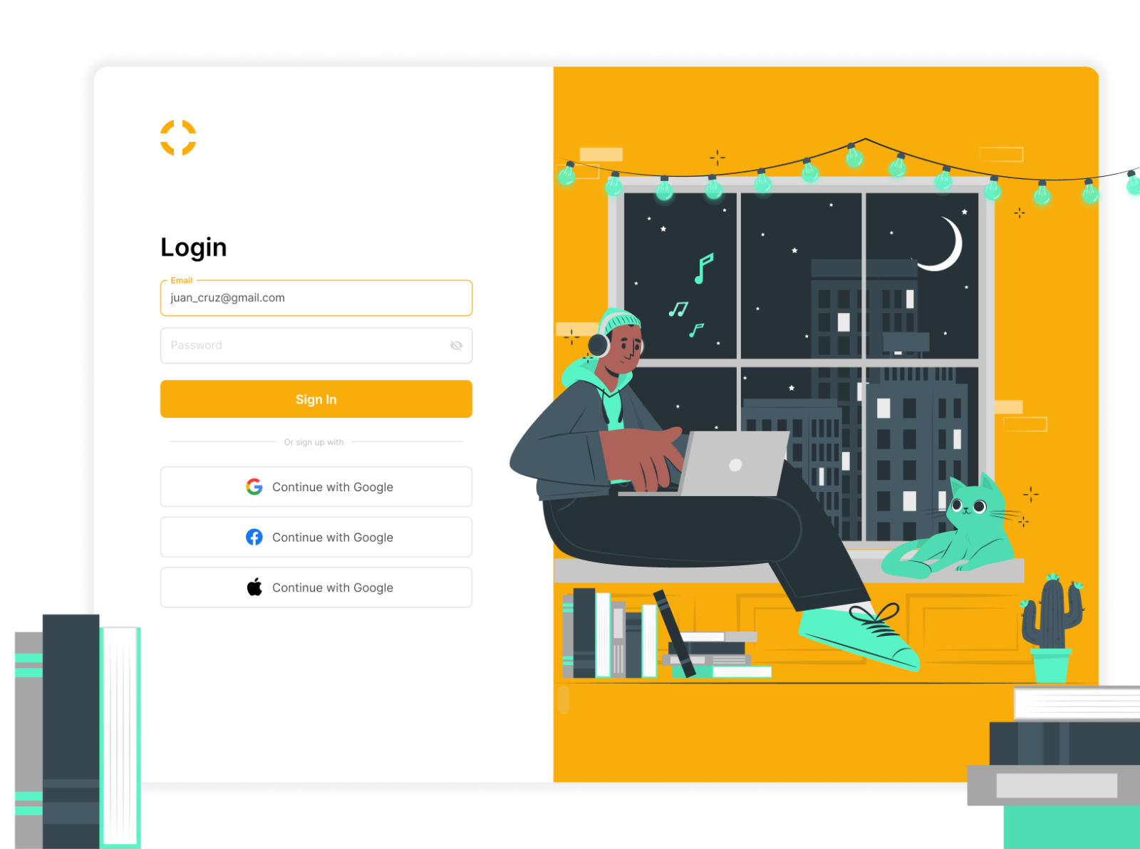 Login Page by Nuxify on Dribbble