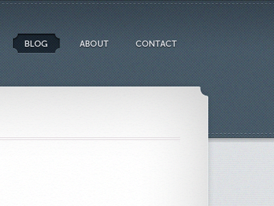 Detailed header design by Liam McCabe on Dribbble