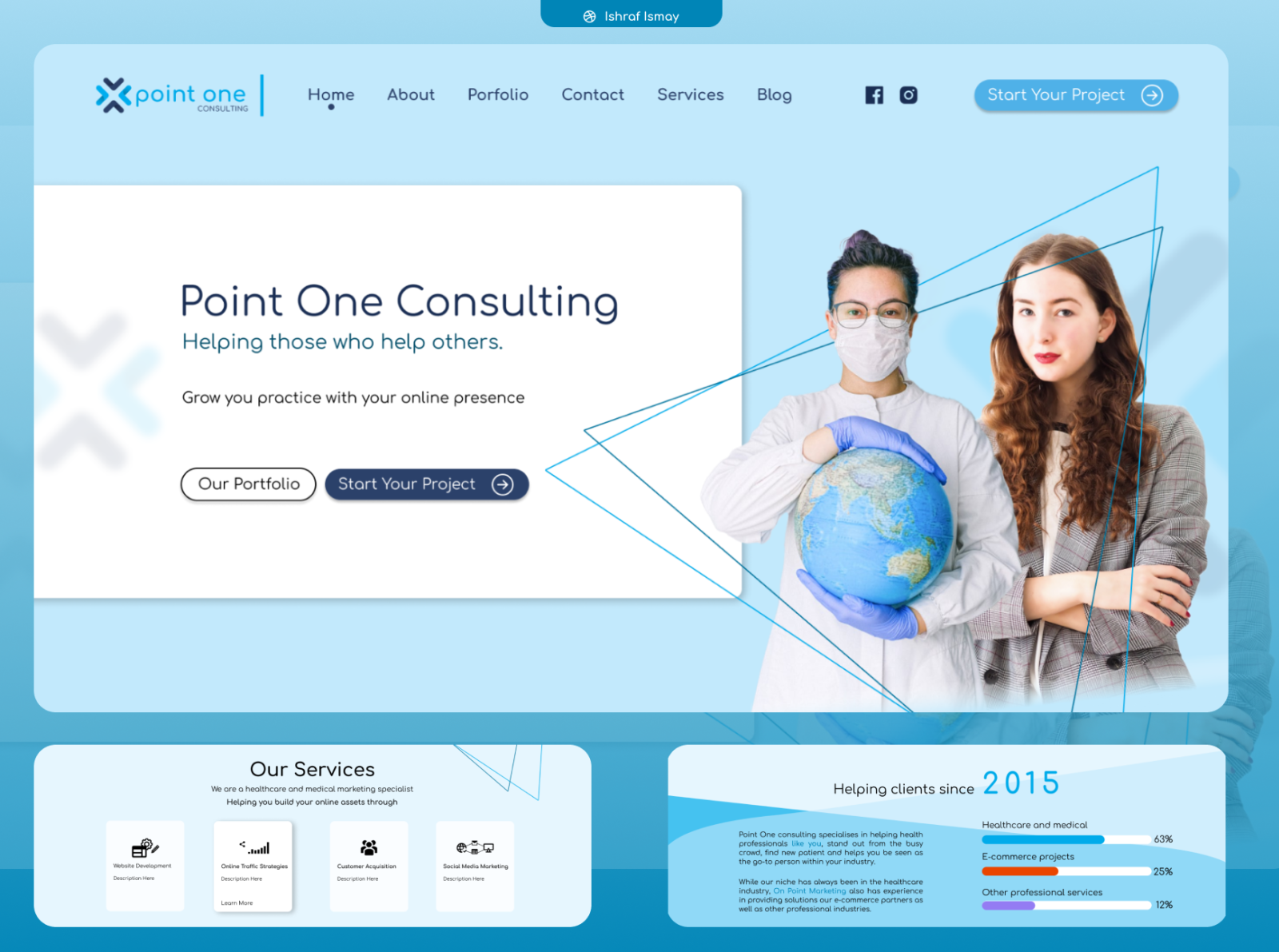 Consultancy Website - Landing Page by Ishraf Ismay on Dribbble