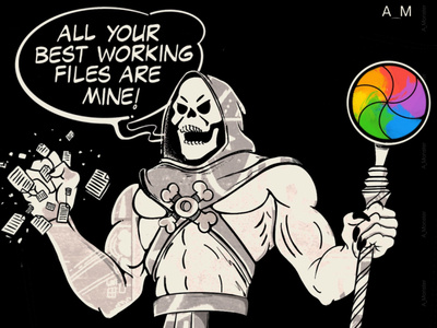 Skeletor and the spinning wheel of death. by Adam Monster on Dribbble
