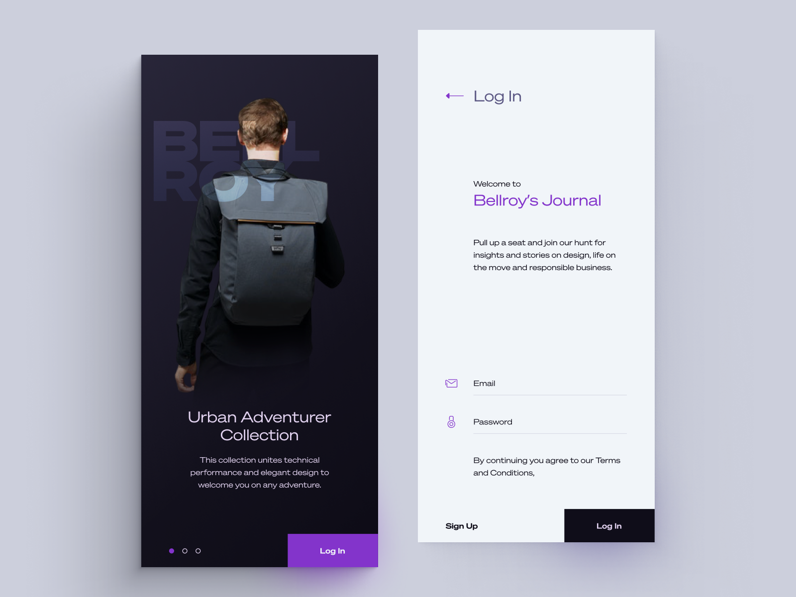 Login | Onbarding Screen by Javier Estrada on Dribbble
