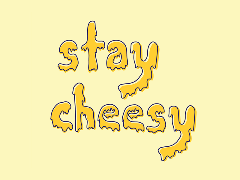 Cheesy Vector Lettering by Carolyn Oatley on Dribbble