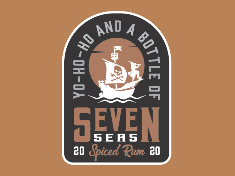 Seven Seas Spiced Rum by Justin Oden on Dribbble