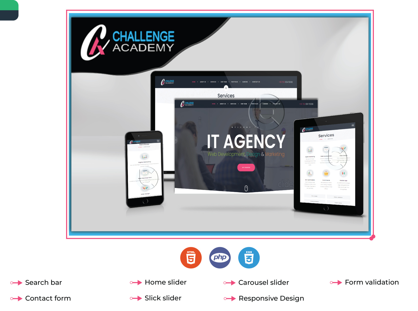 Mockups for academy by Challenge technolabs on Dribbble