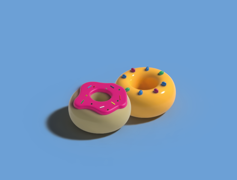 3D donuts by Ekatherina on Dribbble
