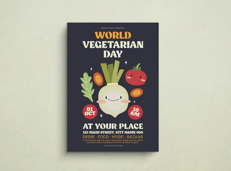 Cute World Vegetarian Day by Aldi Naufal on Dribbble