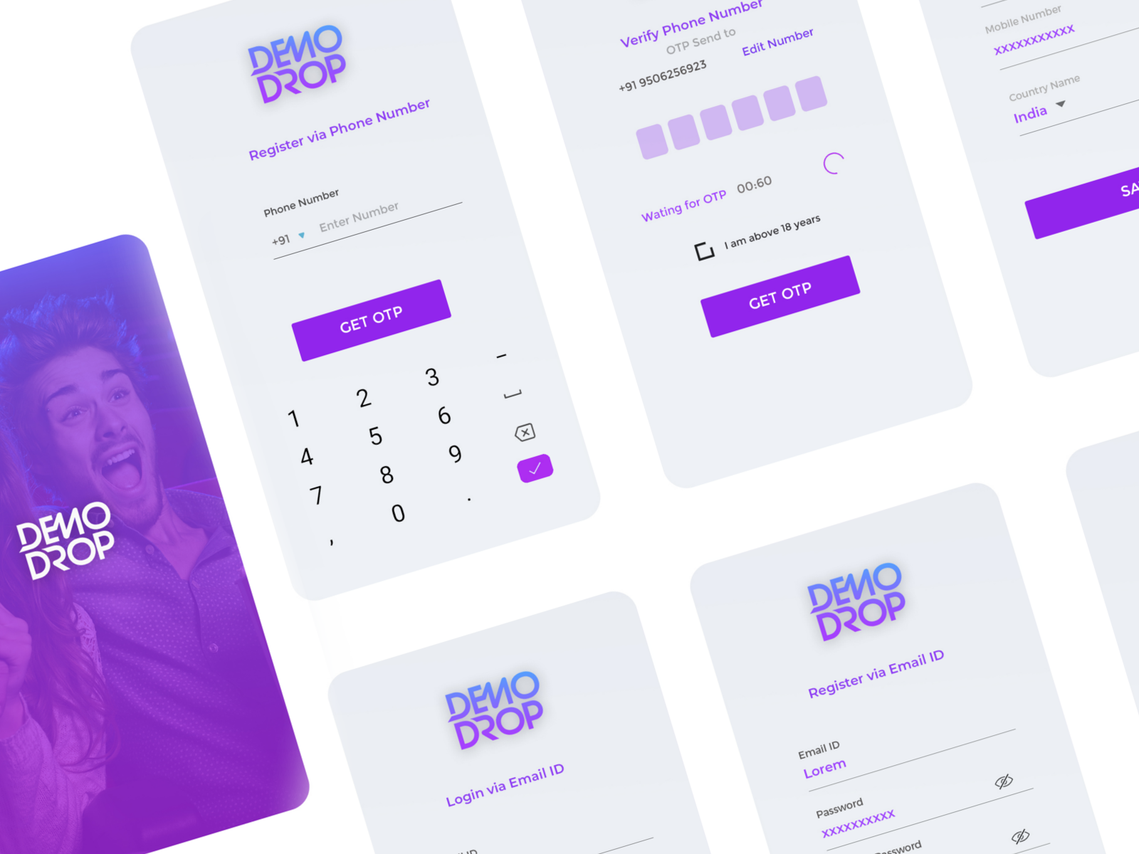 App Login Ui by Vivek Kumar on Dribbble