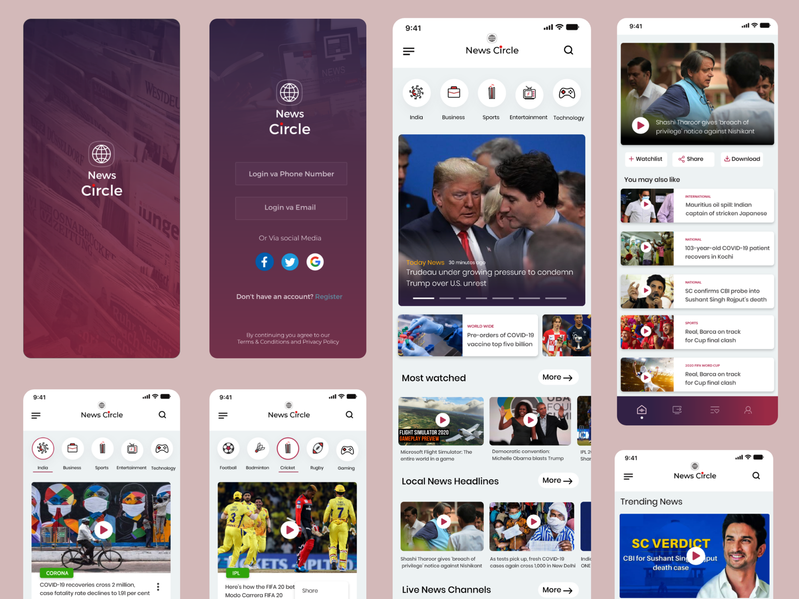 News OTT App UI by Vivek Kumar on Dribbble