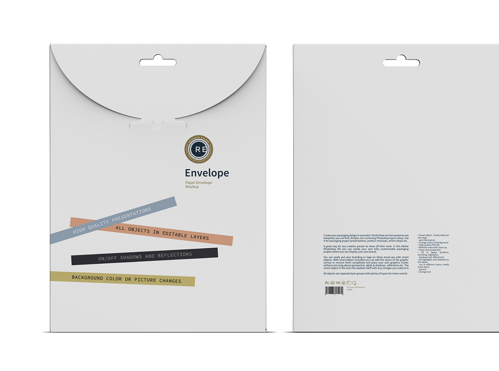 Paper Envelope Mockup by Reformer Mockup on Dribbble