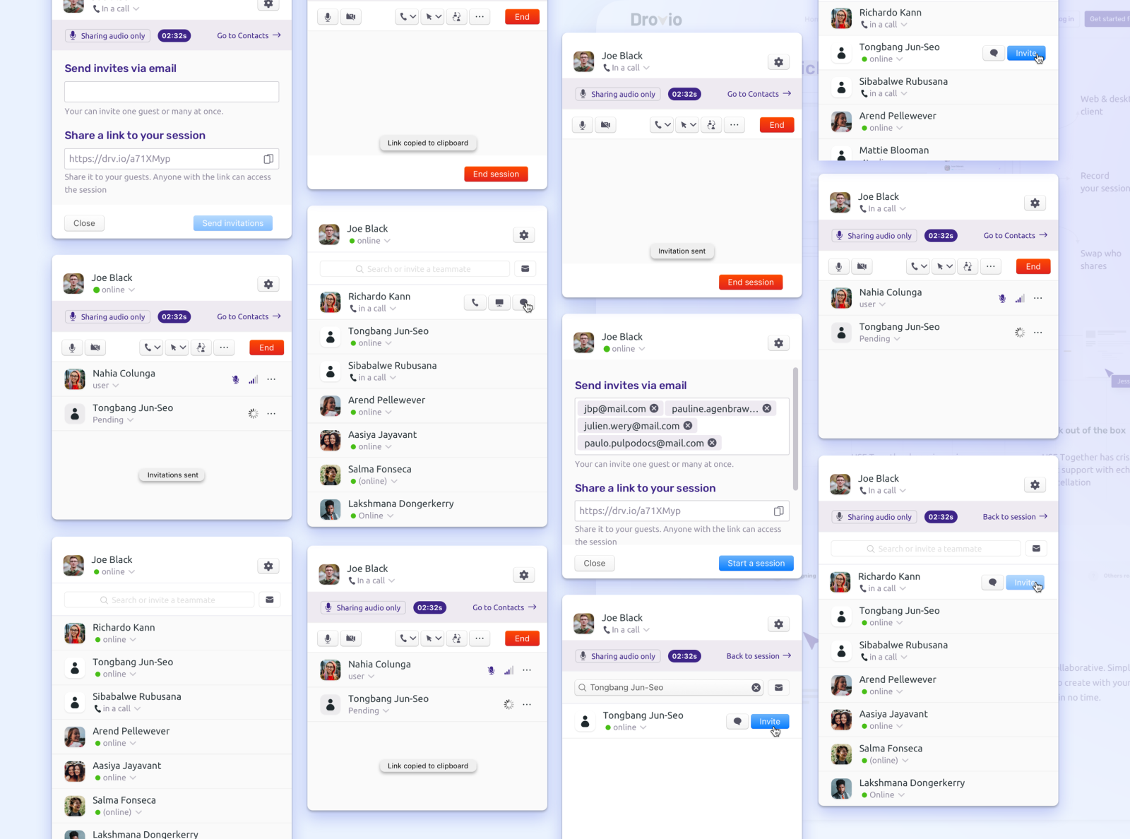 Drovio native app by Nicolas Yanaï on Dribbble