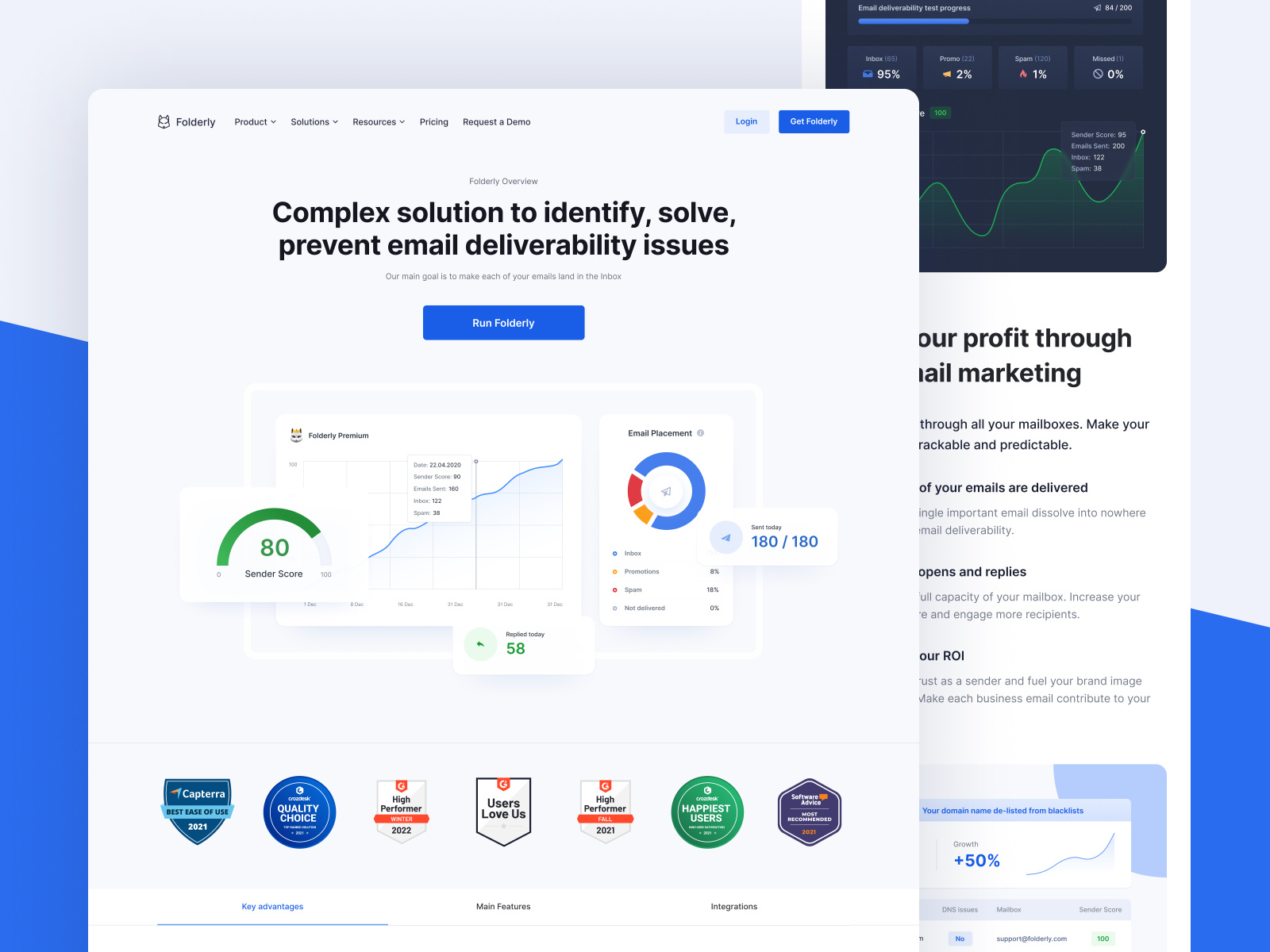 Folderly Product Overview Page by Alexander Borisenko on Dribbble