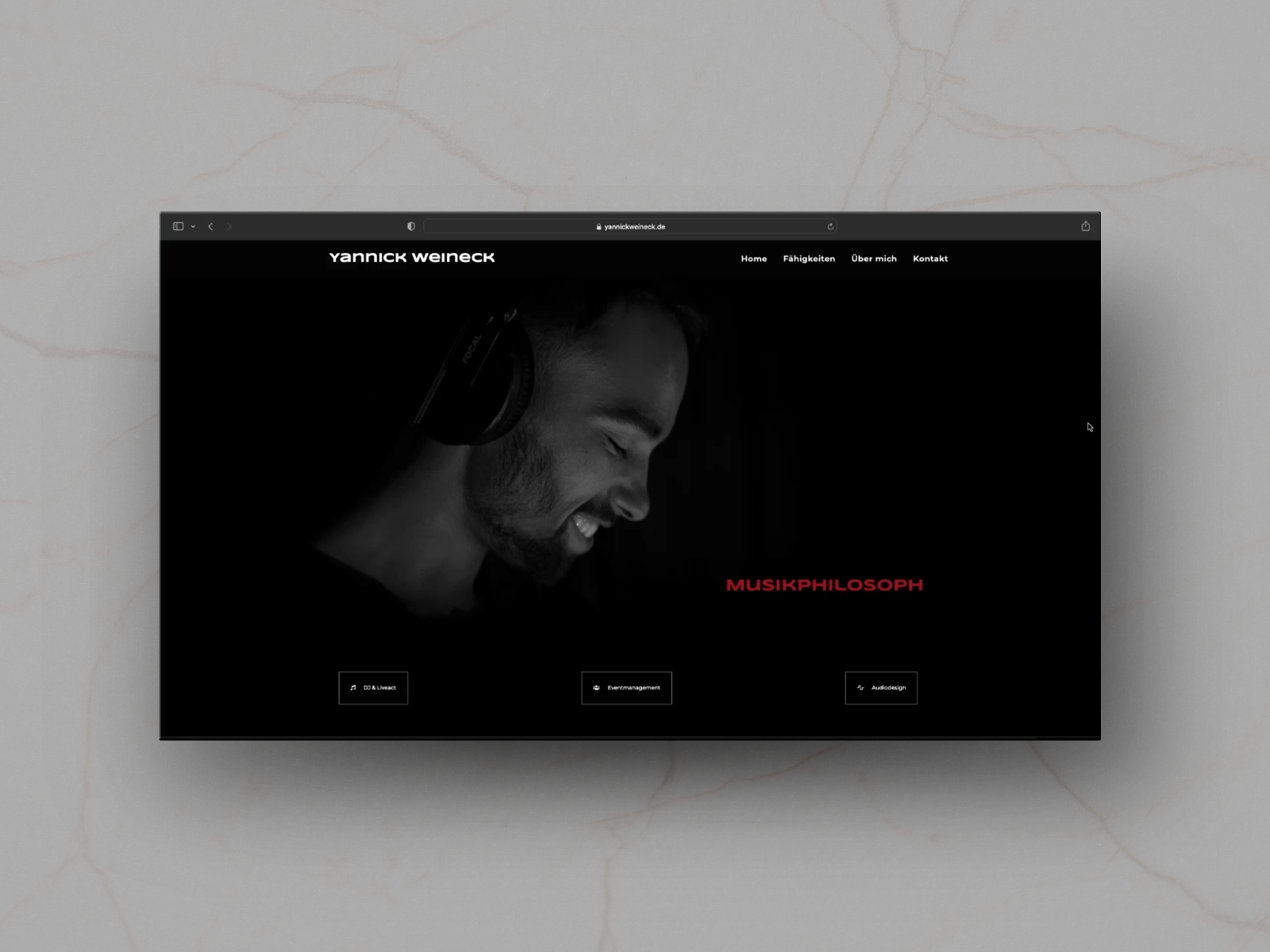 Yannick Weineck, Brand Identity & Webdesign by Anna Lina Orsin on Dribbble