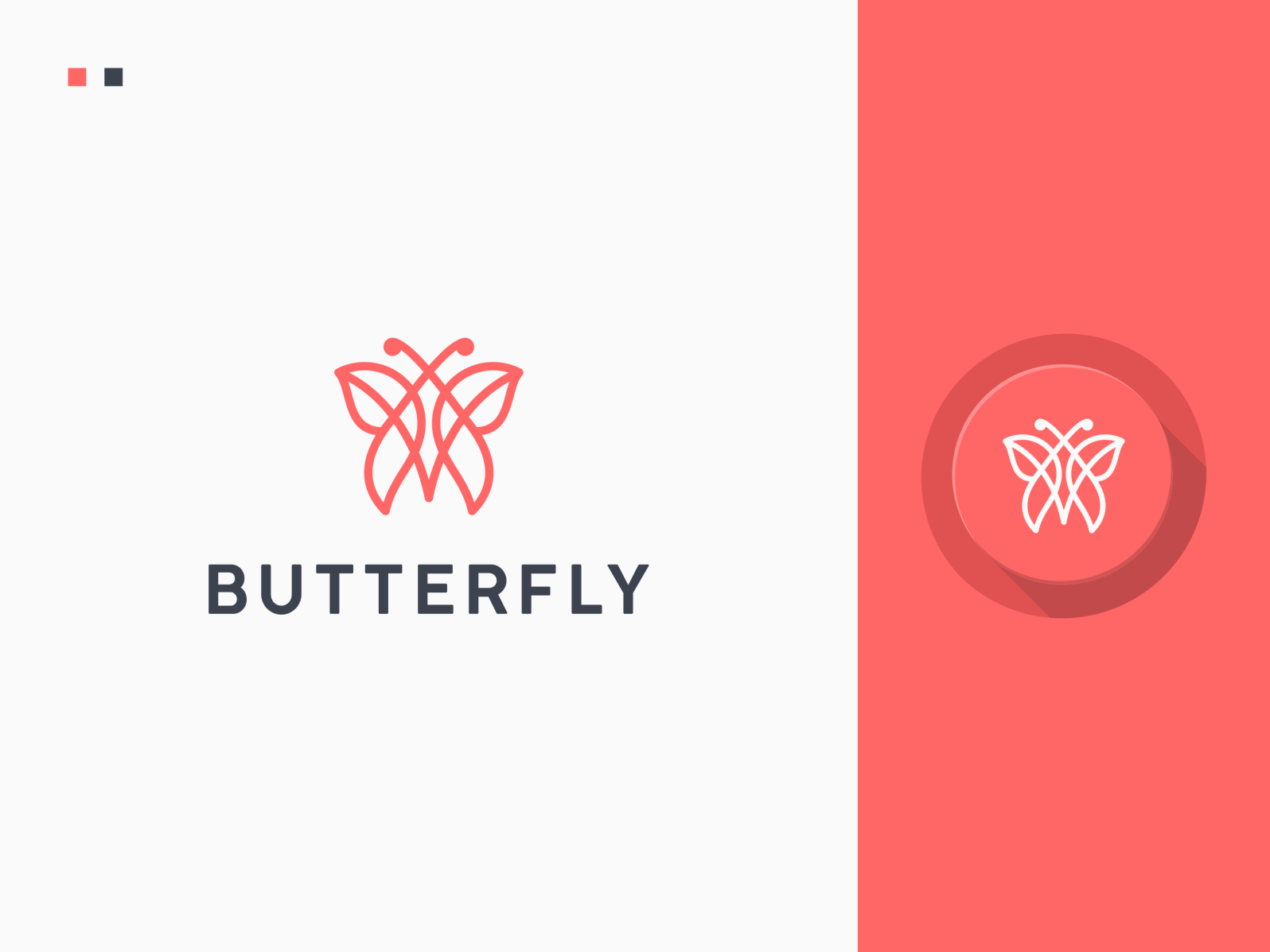 Butterfly Logo by Lo2zy on Dribbble