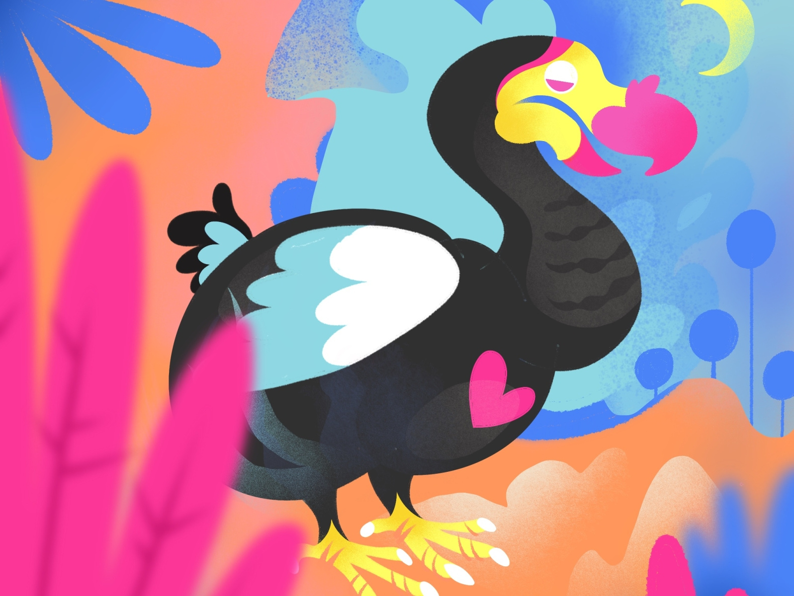 "D"= Dodo Bird by Tayo on Dribbble