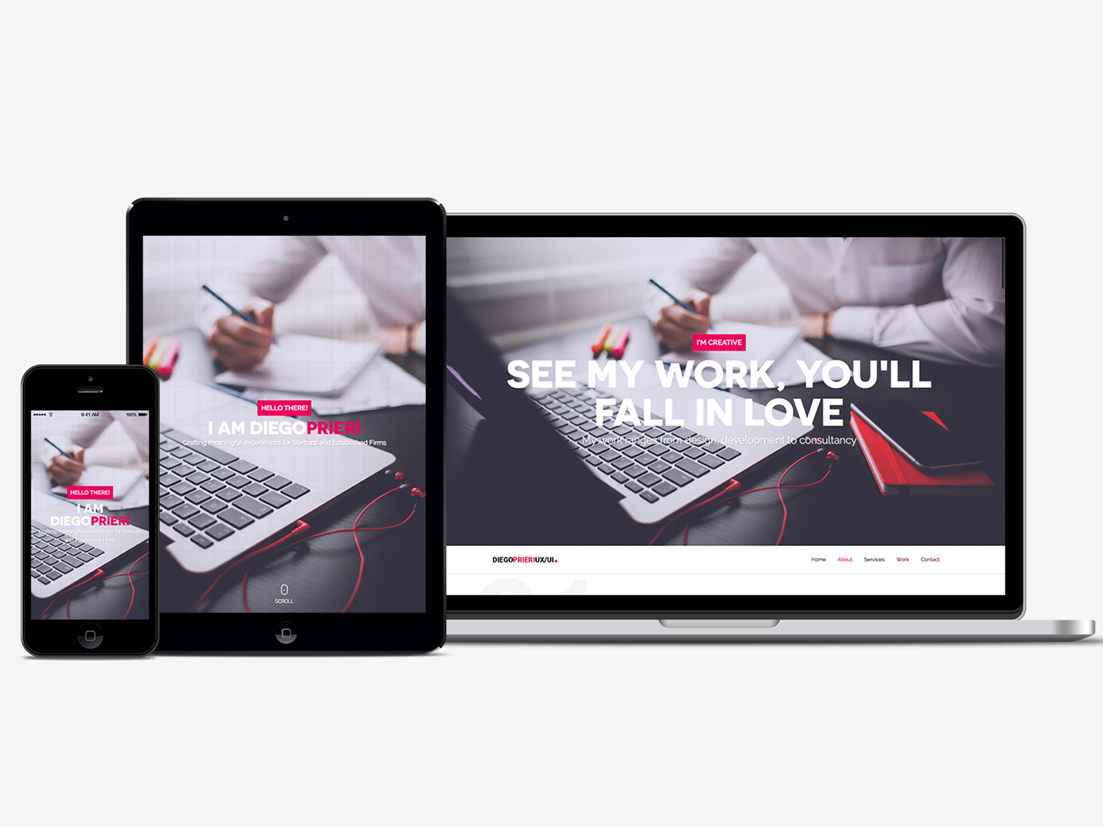 Personal Site by Diego Prieri on Dribbble