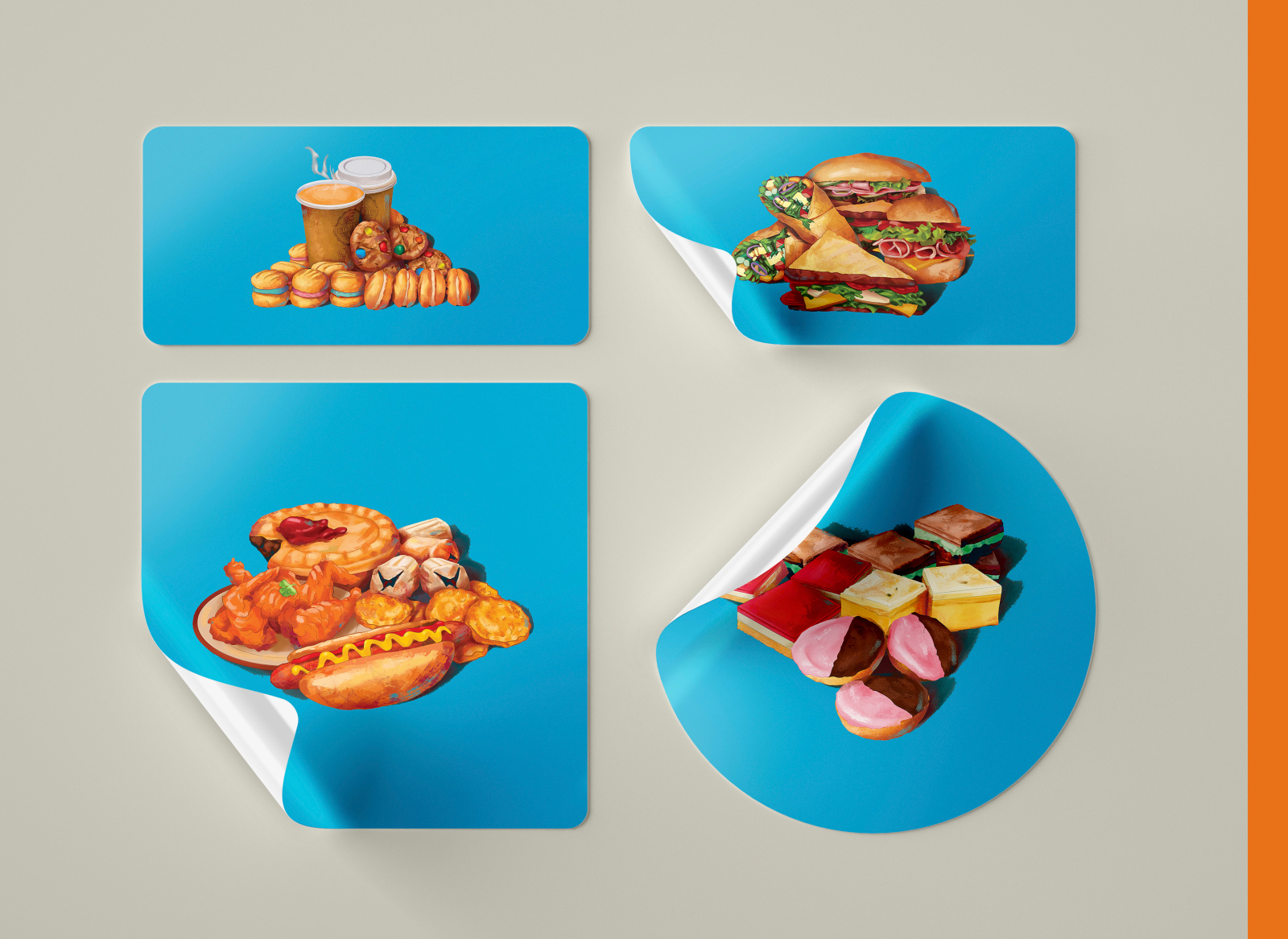 sticker illustration-general store by sarath on Dribbble