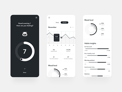 Meditation mobile app by quan for Fireart Studio on Dribbble