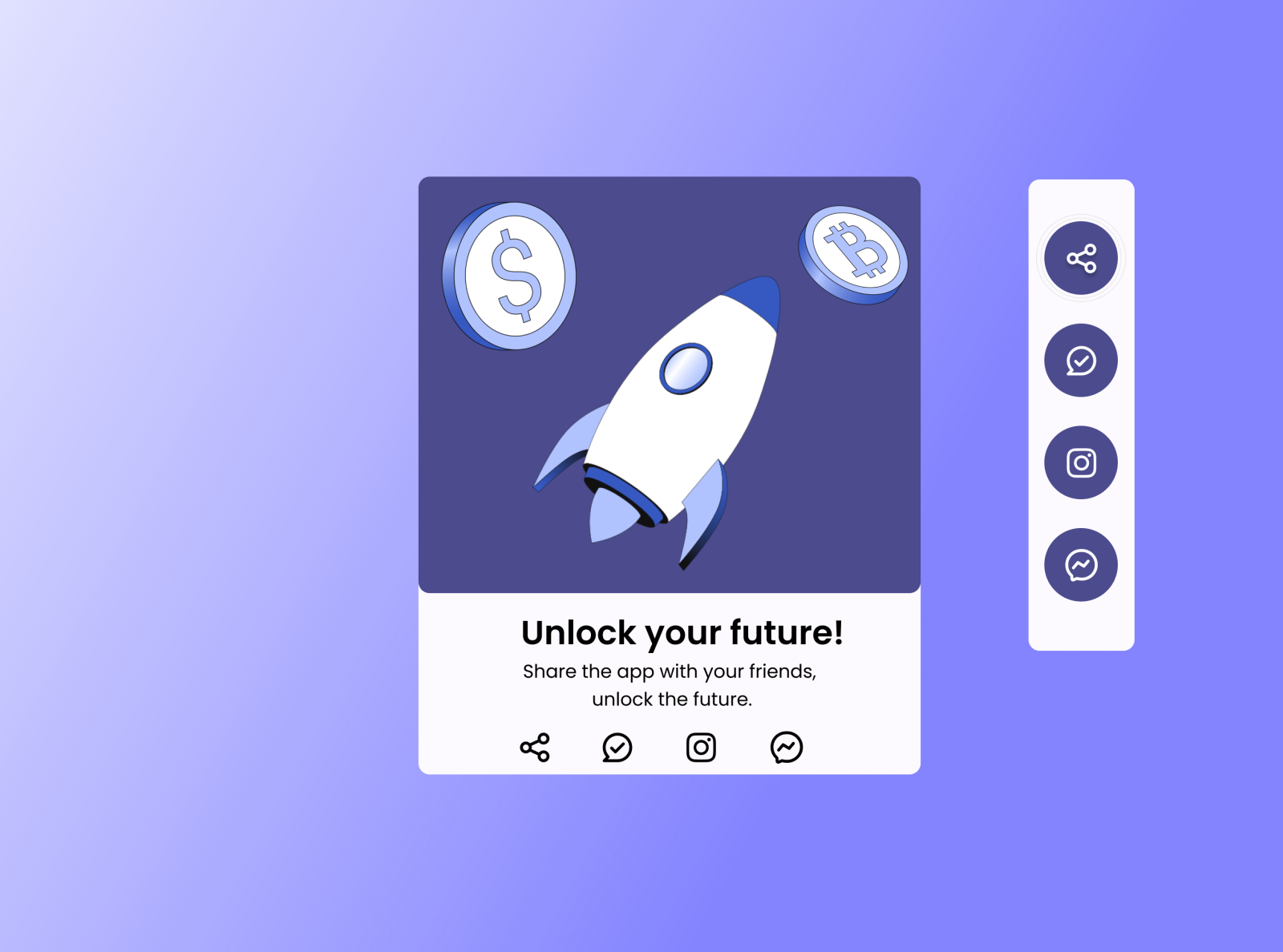 Social Share UI Design by Ece on Dribbble