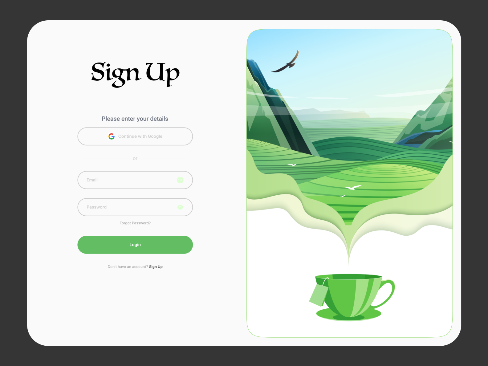 Sign Up form UIUX Design by LYBCOUK on Dribbble