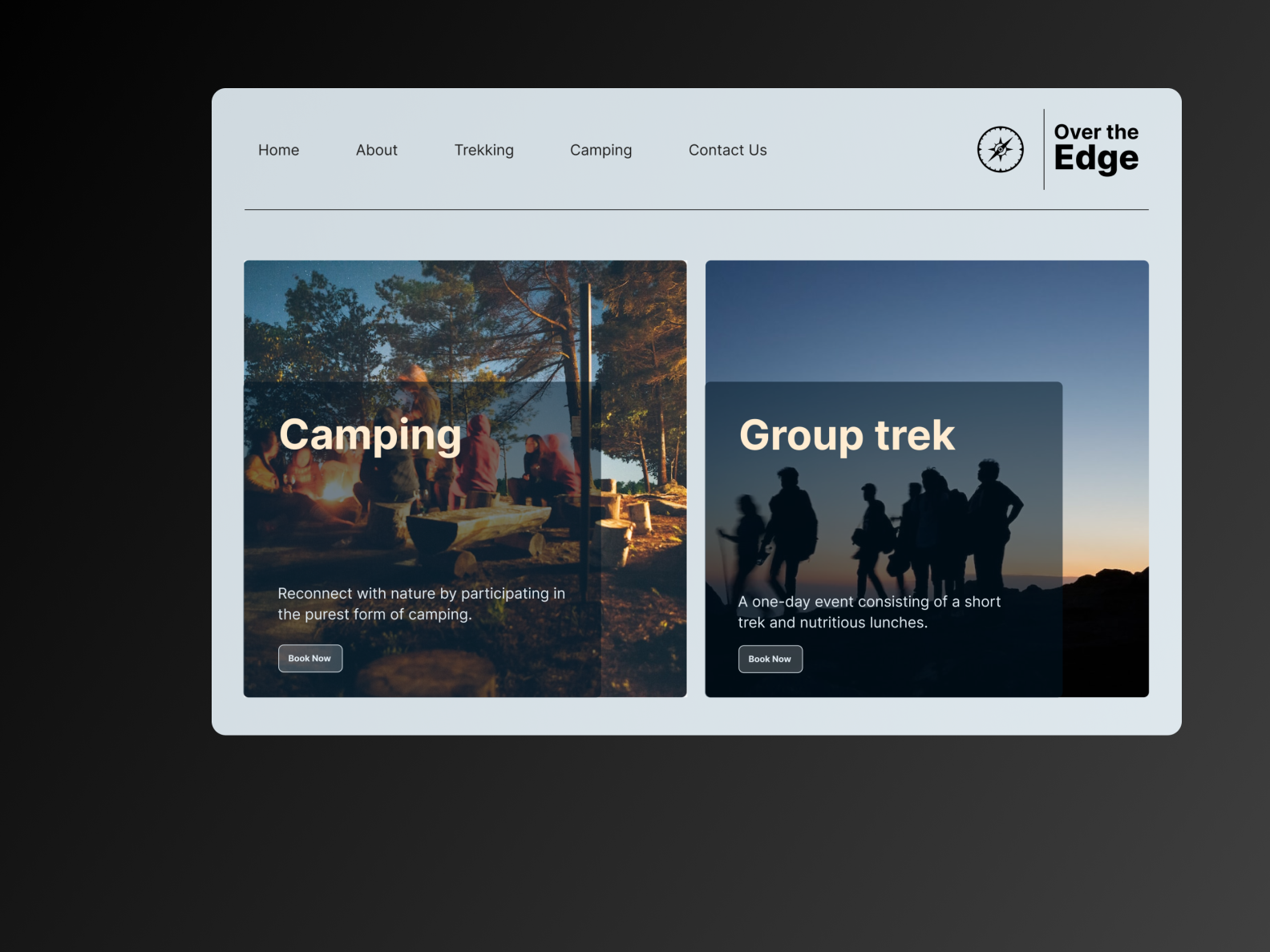 Camping Ui Design by LYBCOUK on Dribbble