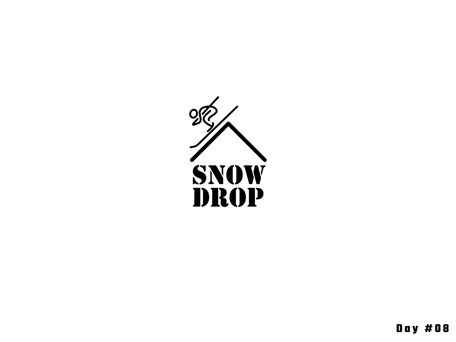 Daily Logo Challenge | Day #08 - Ski mountain logo by thejus on Dribbble