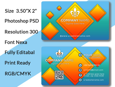 Modern Business Visiting Card/ Formal Sky Visiting Card Design by Komol ...