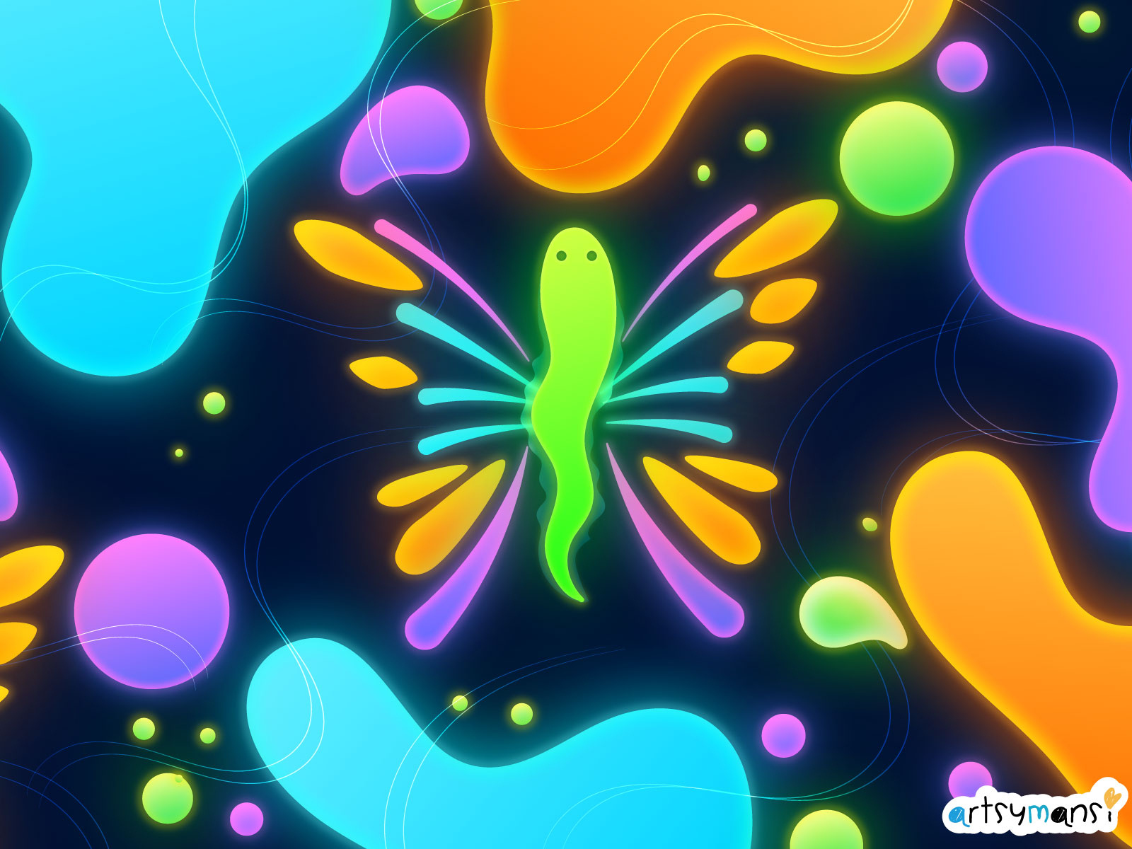 Neon fly by Mansi Umraniya on Dribbble