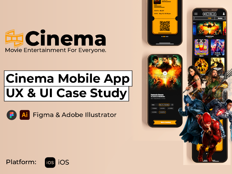 Cinema Mobile App - UX/UI Case Study by ZAZAN on Dribbble