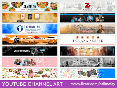 Youtube Channel Art by Fay on Dribbble