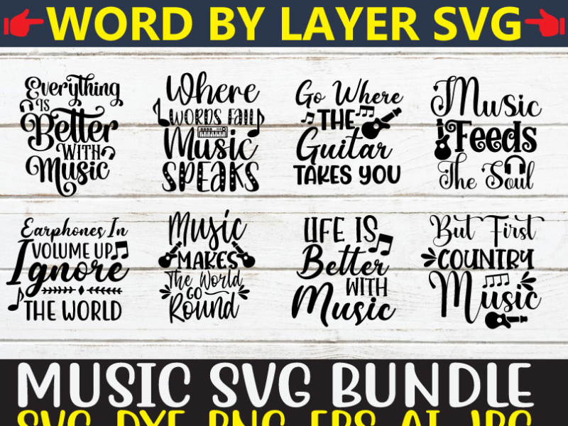 Music svg bundle by Rdesign on Dribbble