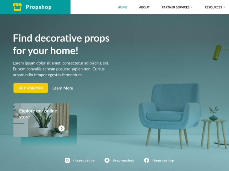 Prop Shop by Pamela on Dribbble