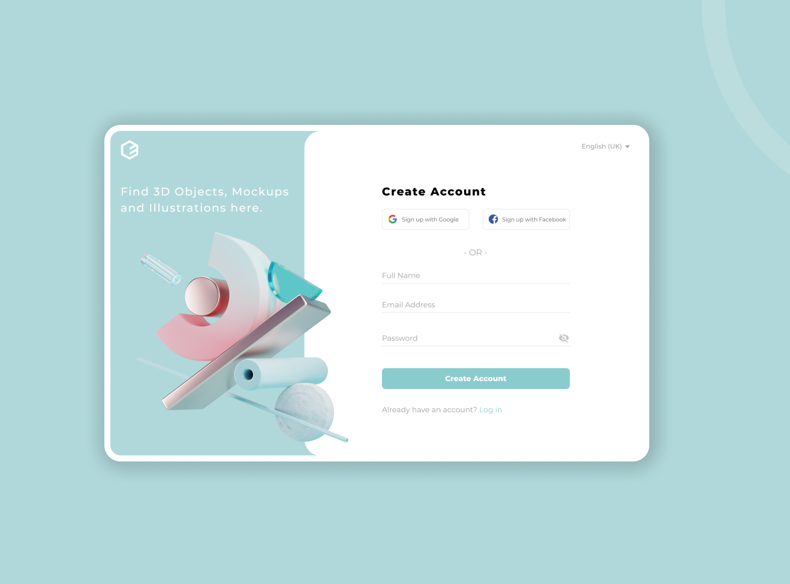 Sign Up Page Design UI by Gizem on Dribbble