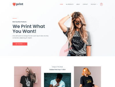 print website by Shaikh Nazmul on Dribbble