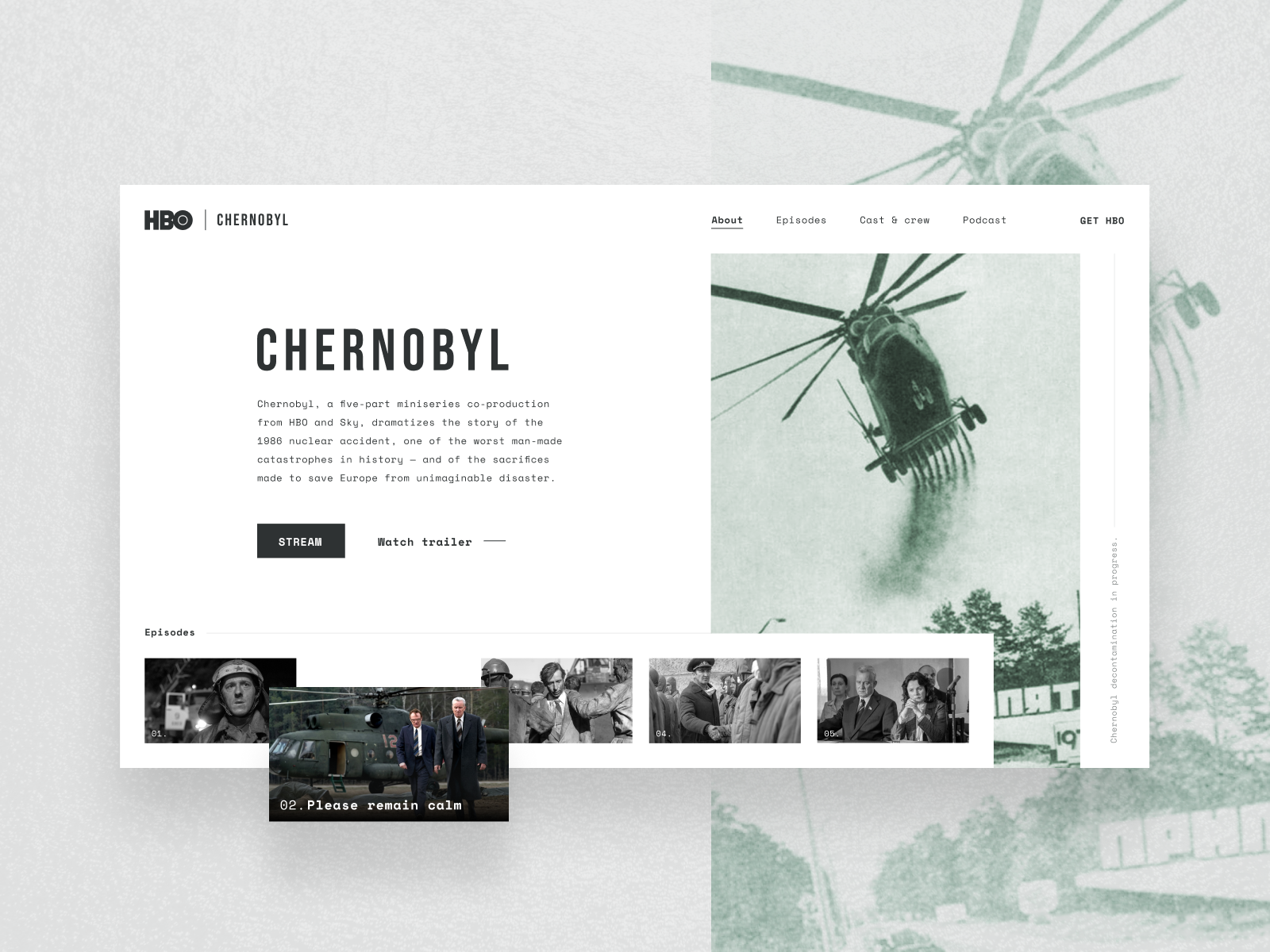HBO Chernobyl - Concept by Liudvikas Dicevicius for TeleSoftas on Dribbble