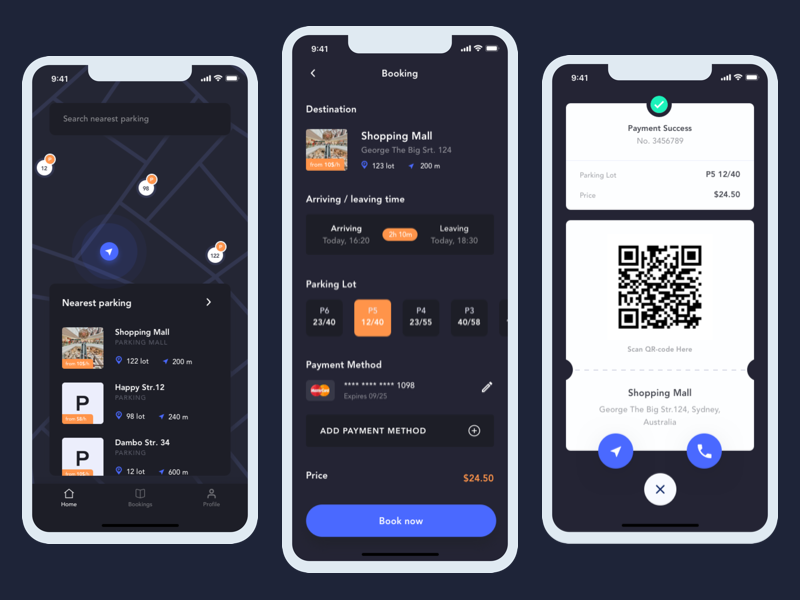 Booking App by Tetiana Denysenko on Dribbble
