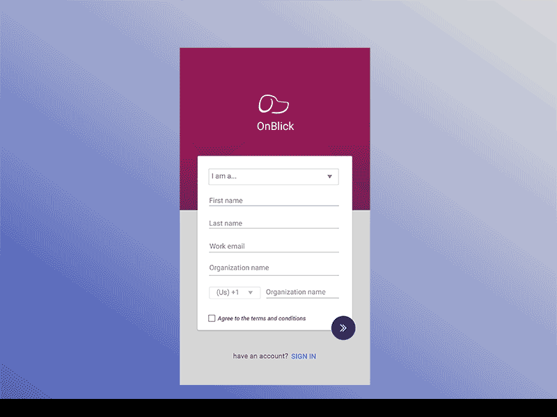 Registration screen android by Swarup Banerjee on Dribbble