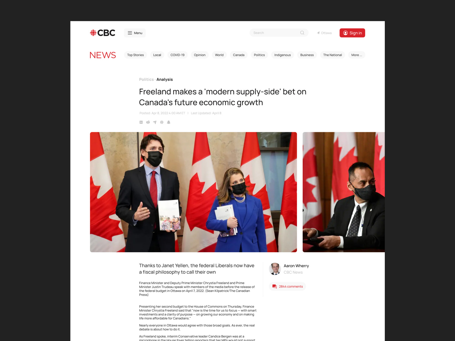 CBC NEWS || Website redesign || News page by Serge Fomichev on Dribbble