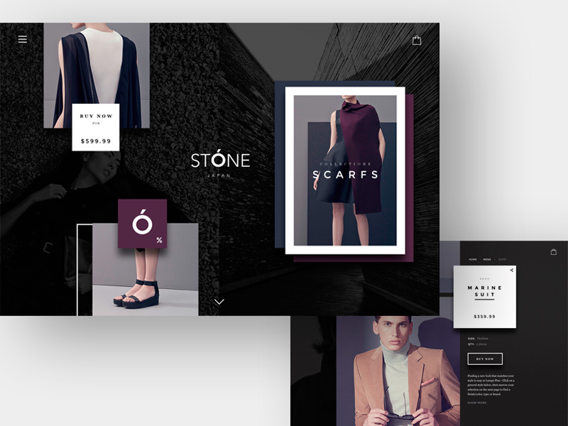 STÓNE theme by Gediminas Saulis on Dribbble