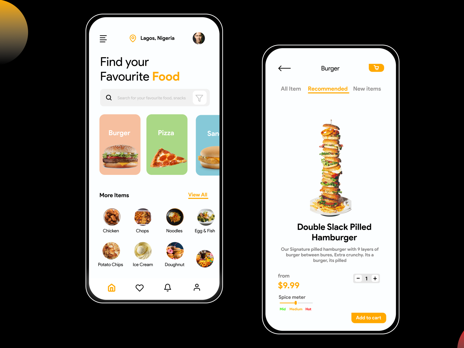 Korede Fast Foods - Restaurant Order App UI by Uwak Daniel on Dribbble