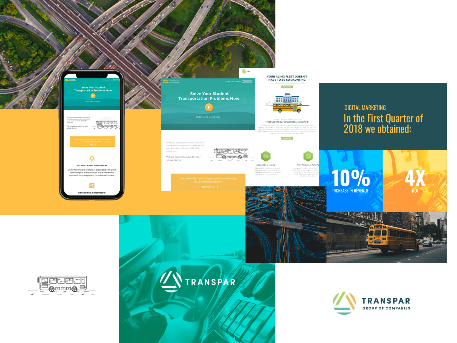 Transpar Group Digital Marketing by 45RPM Agency on Dribbble