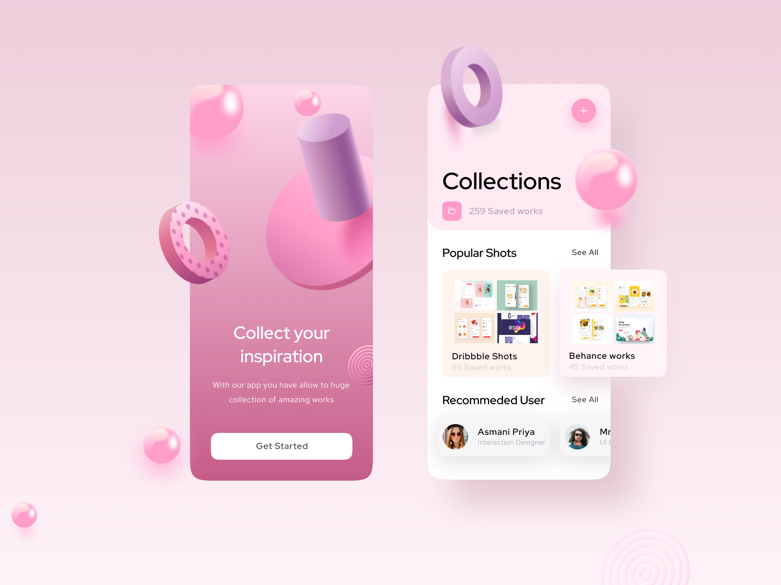 Portfolio App UI design by Aman on Dribbble