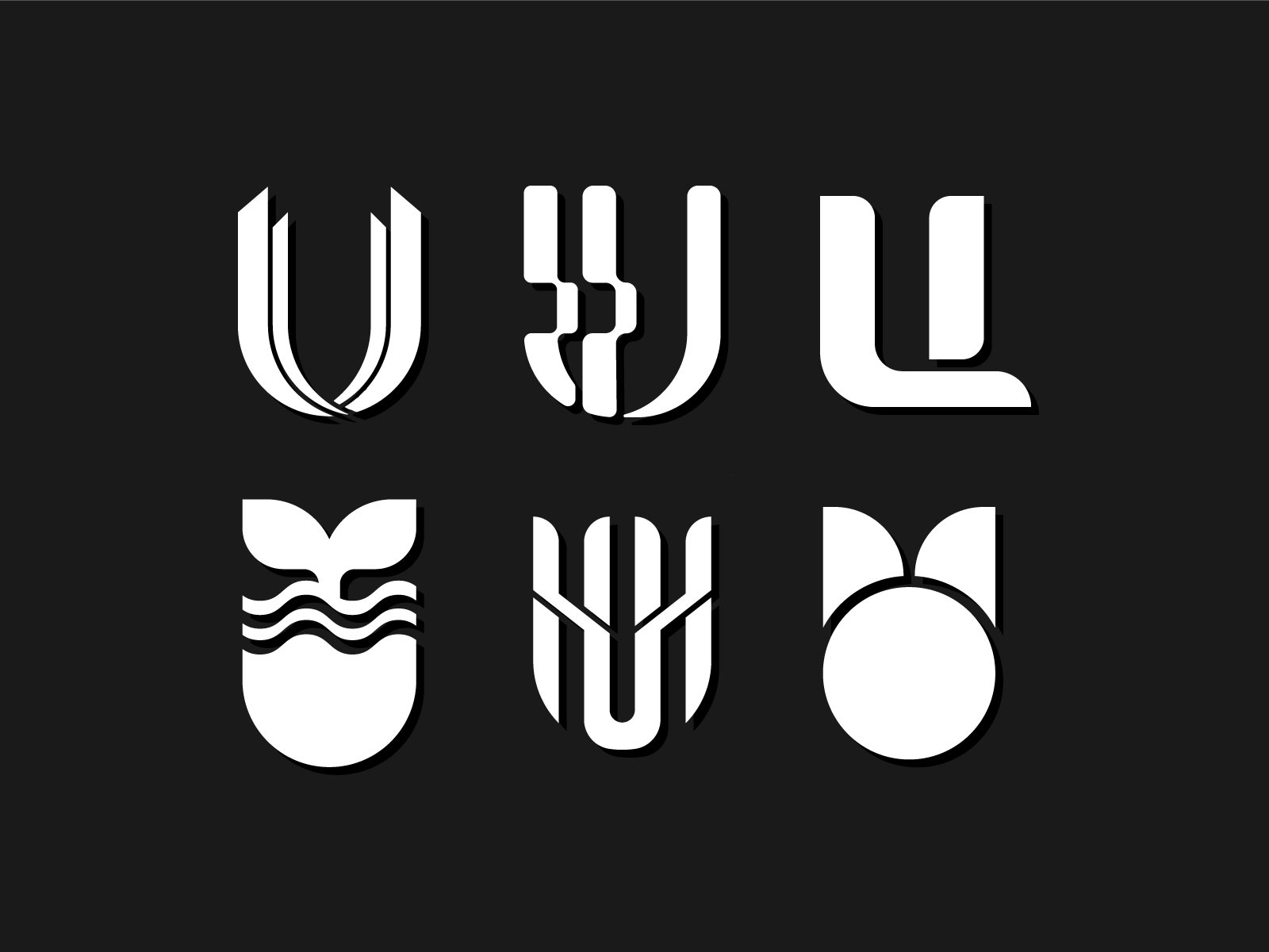 Letterform Exploration 'U' by Tom Greyman on Dribbble
