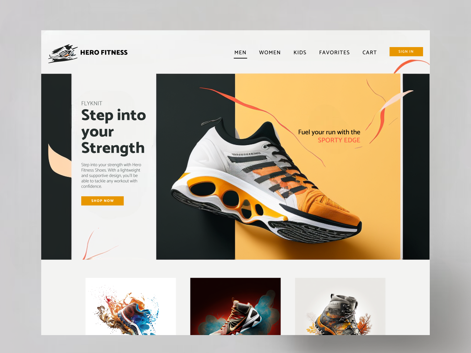 Online Ecommerce website for Shoes by Harsh Kovela on Dribbble