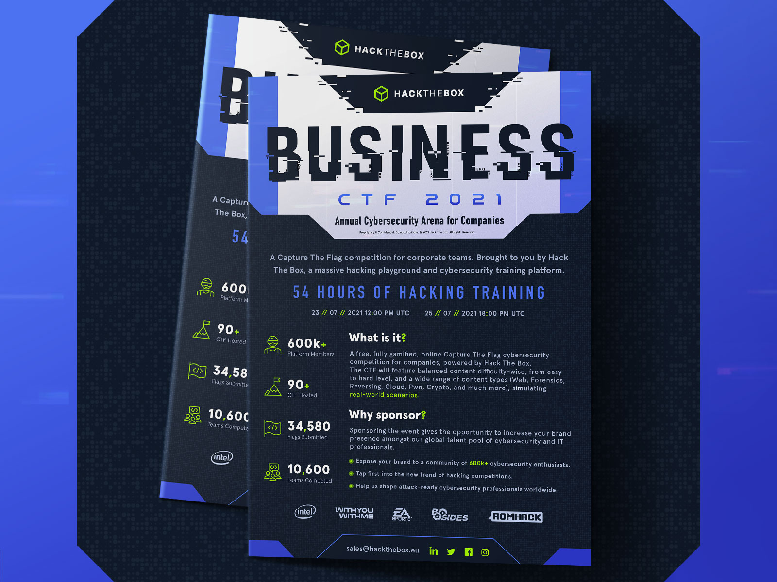 Business CTF 2021 | HTB | Brochure by Daria Skidanenko on Dribbble