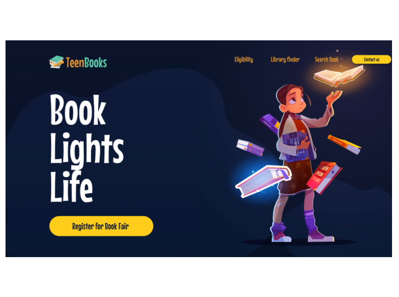 TeenBooks - Online Book Library Website Design by Humbee Studio on Dribbble