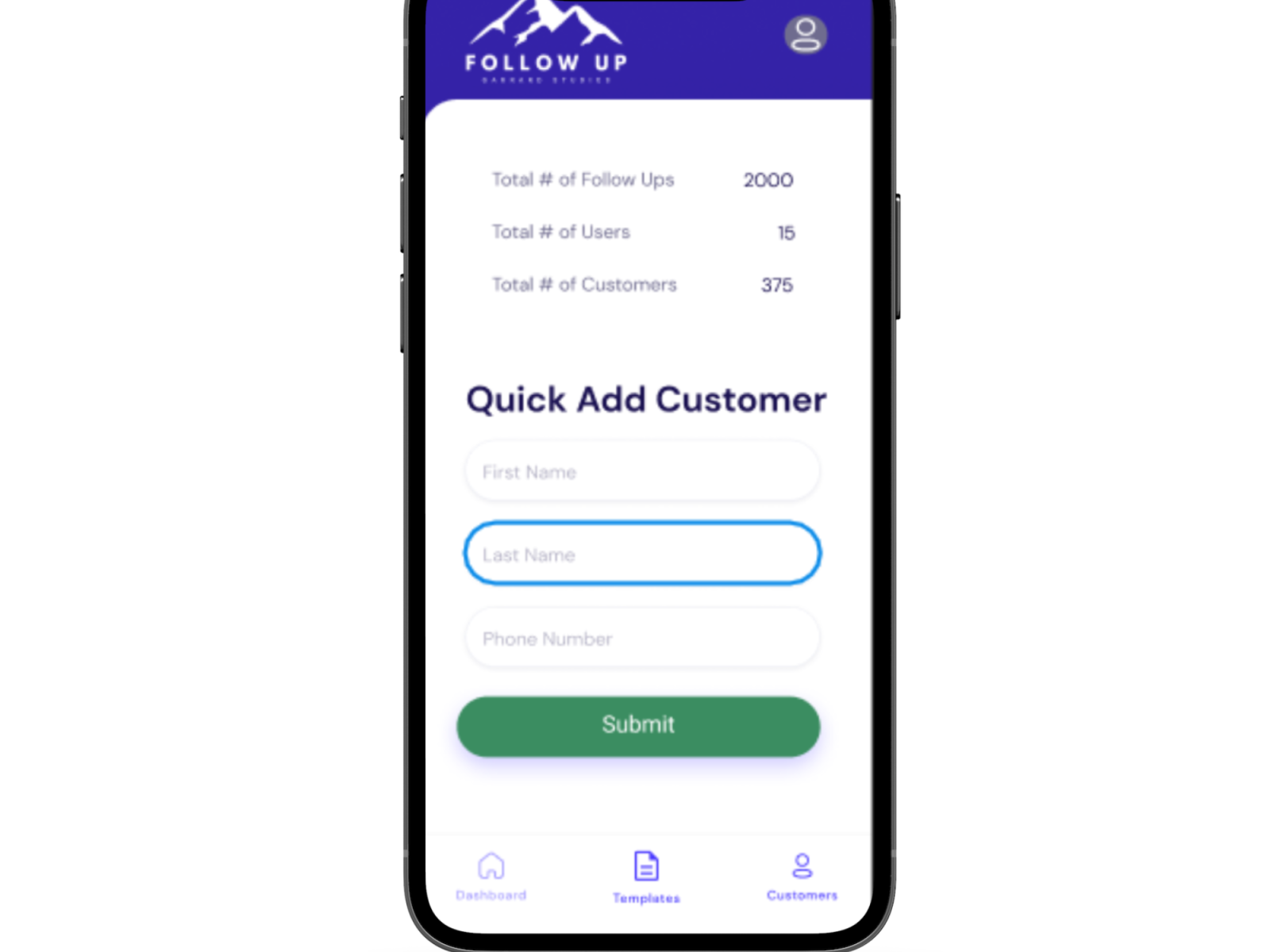 Iterations to Follow Up App by Elizabeth Talley on Dribbble