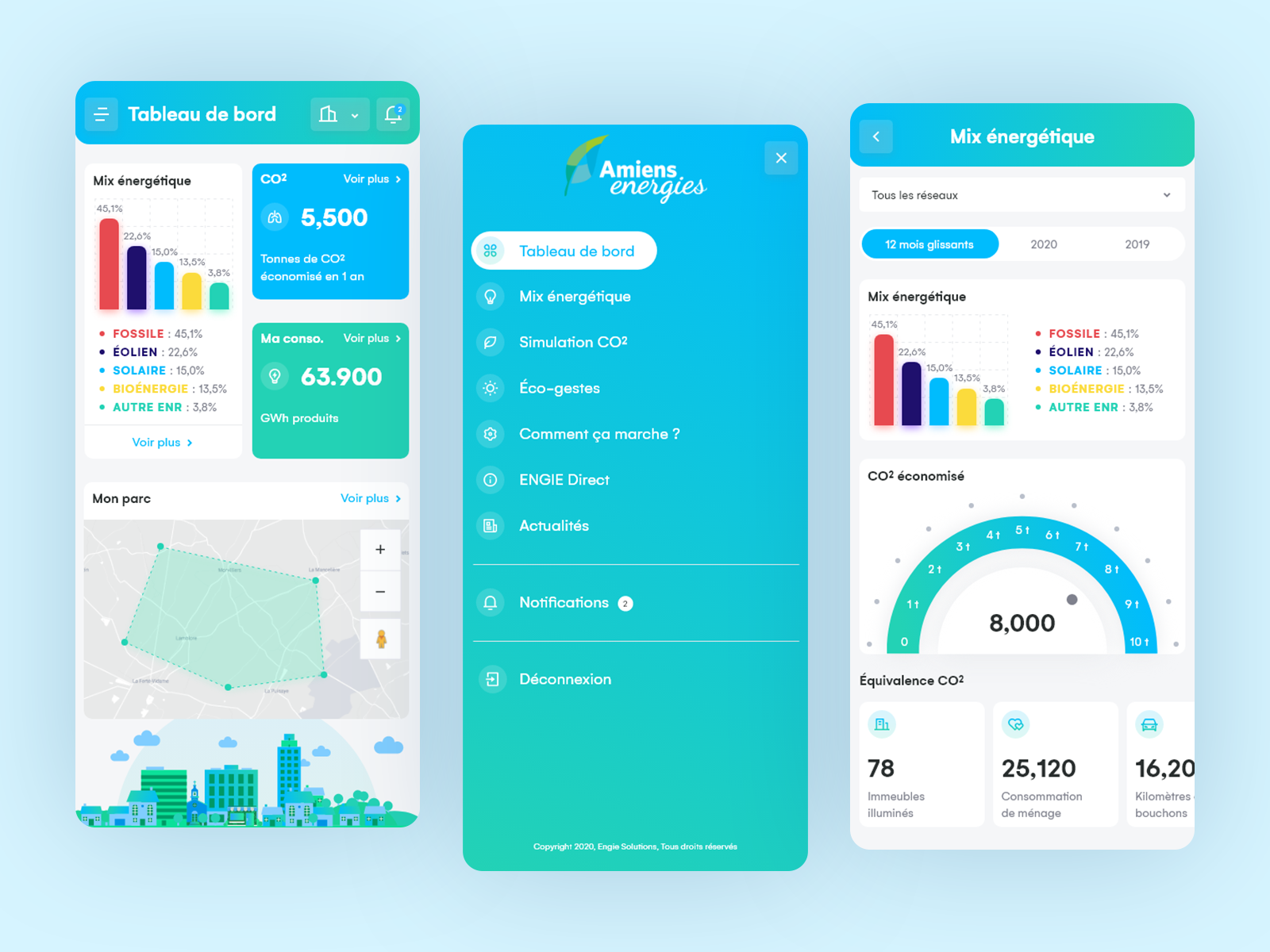 Energy app by Claire Pinot on Dribbble