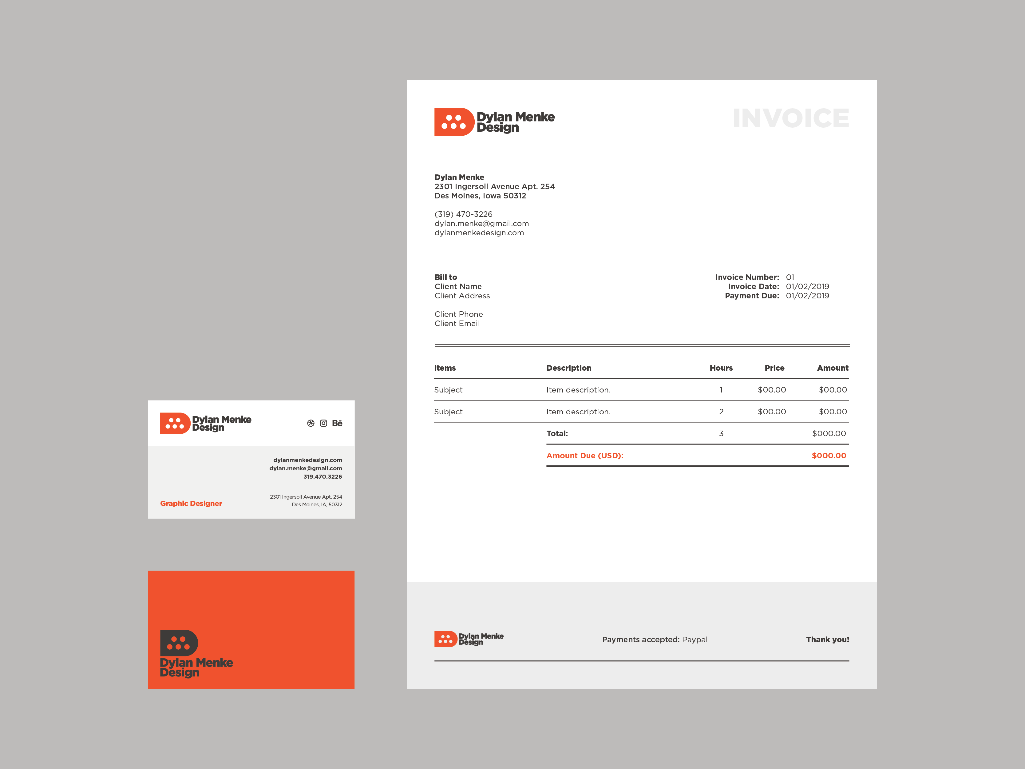 Personal Branding by Dylan Menke on Dribbble