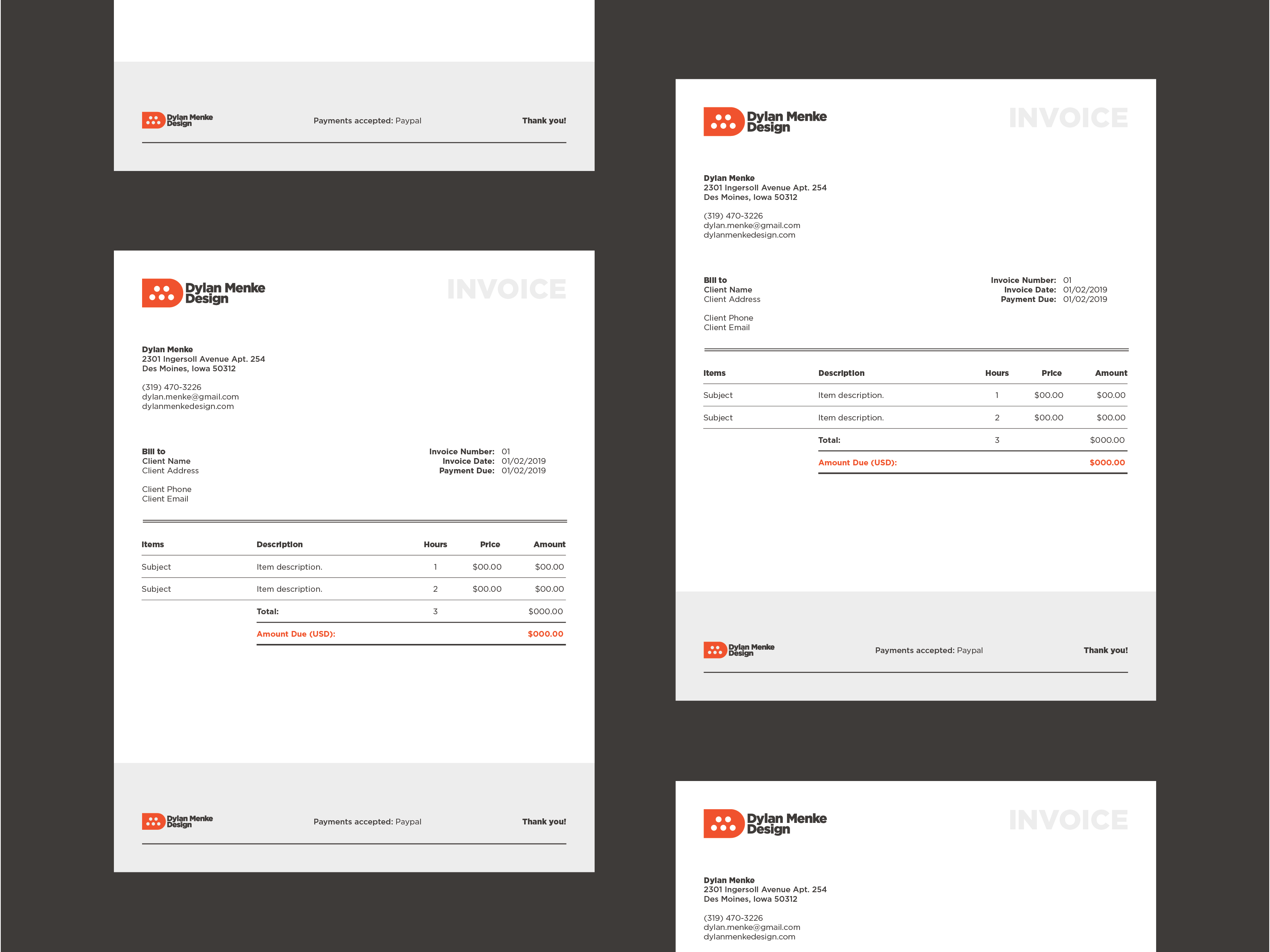 Personal Branding by Dylan Menke on Dribbble