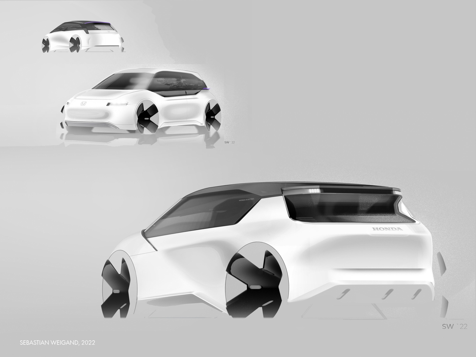 HONDA - electric car project by Sebastian Weigand on Dribbble